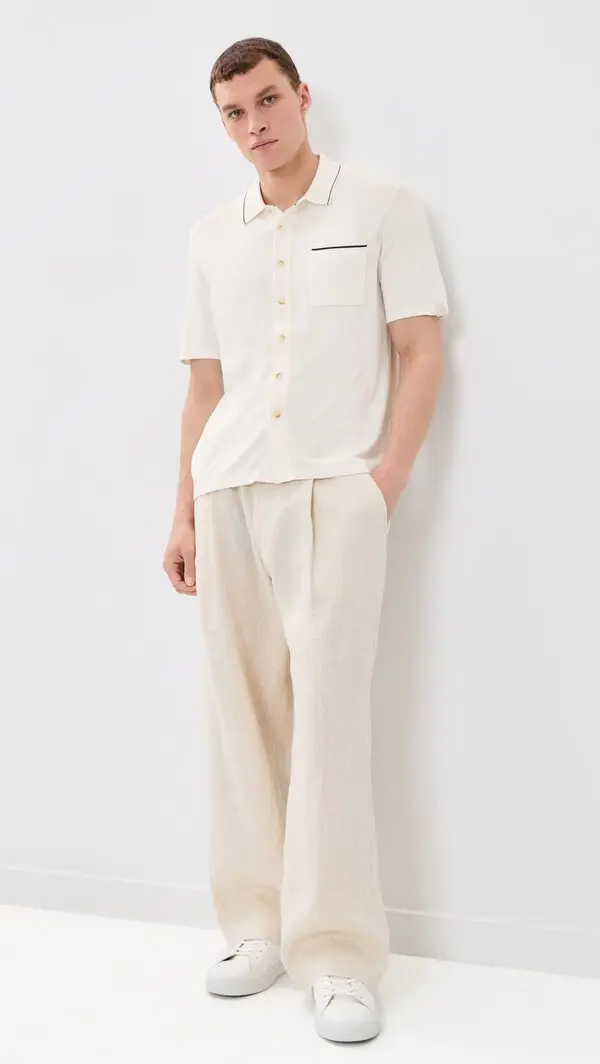 Rag & Bone Conrad Silk Blend Dalton Shirt