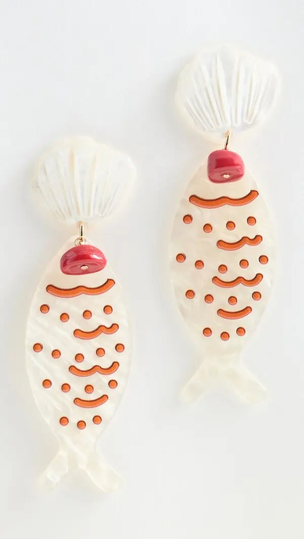 ADINA EDEN Fish Drop Earrings