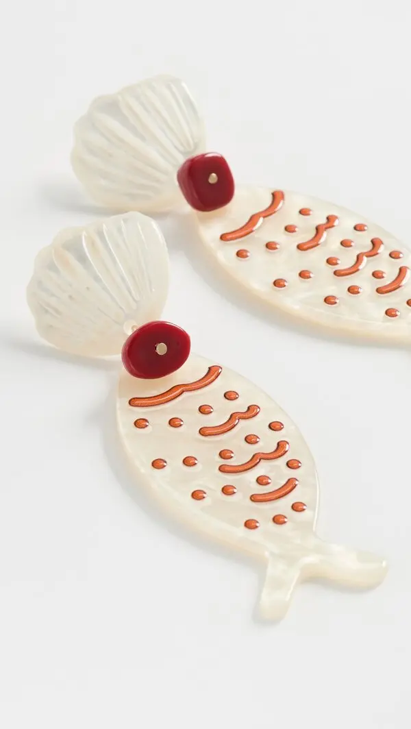 ADINA EDEN Fish Drop Earrings
