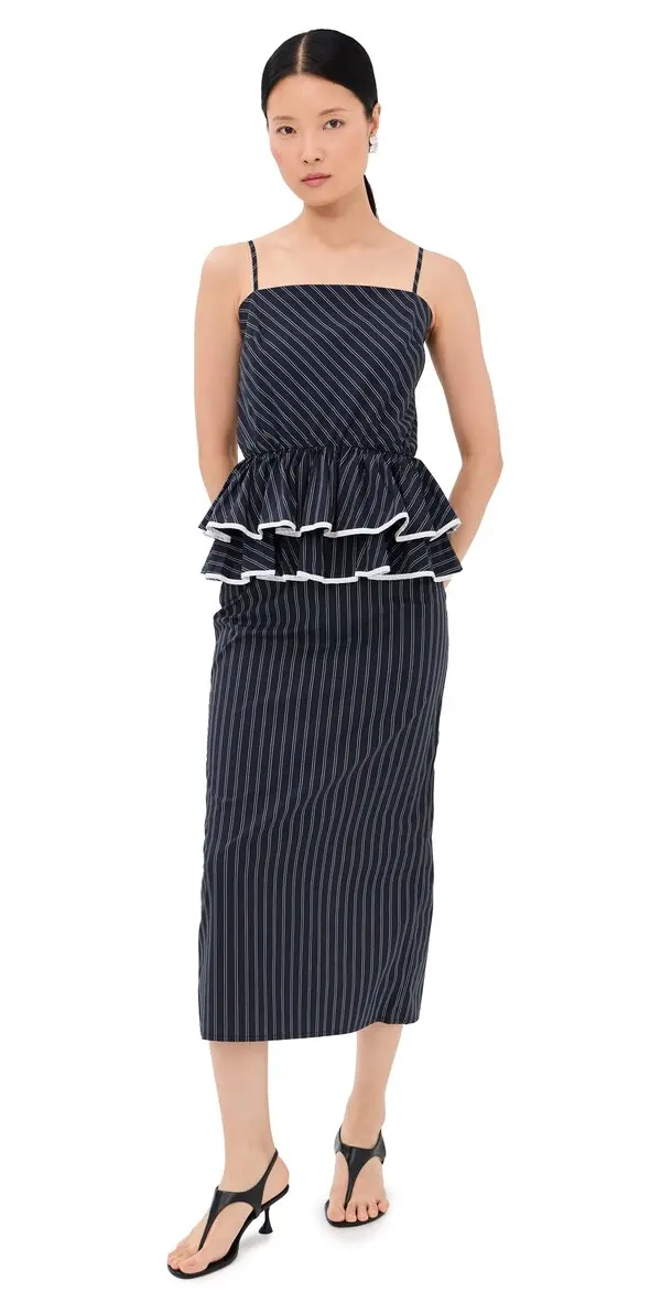 KIKA VARGAS Alanna Dress - Navy