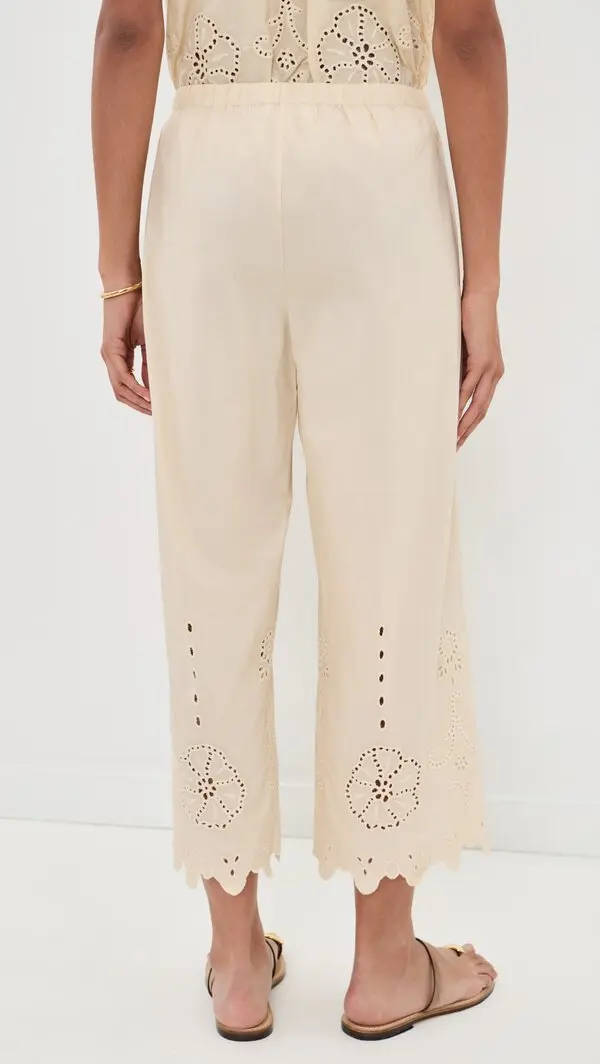 APIECE APART Embroidered Kari Pull On Pants