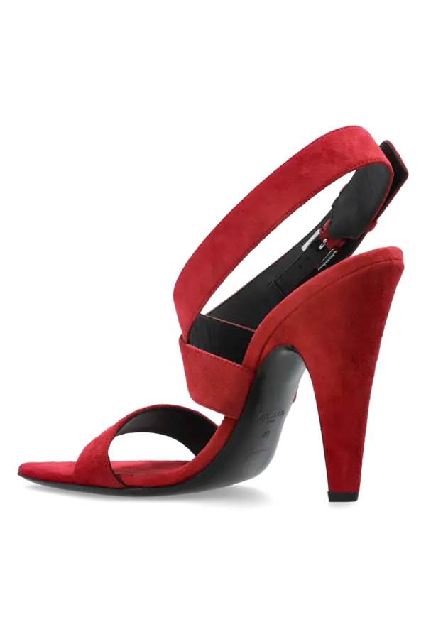 Alaïa Suede Heeled Sandals