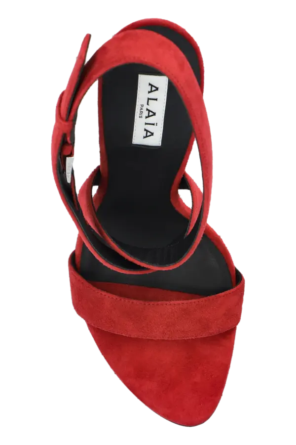 Alaïa Suede Heeled Sandals