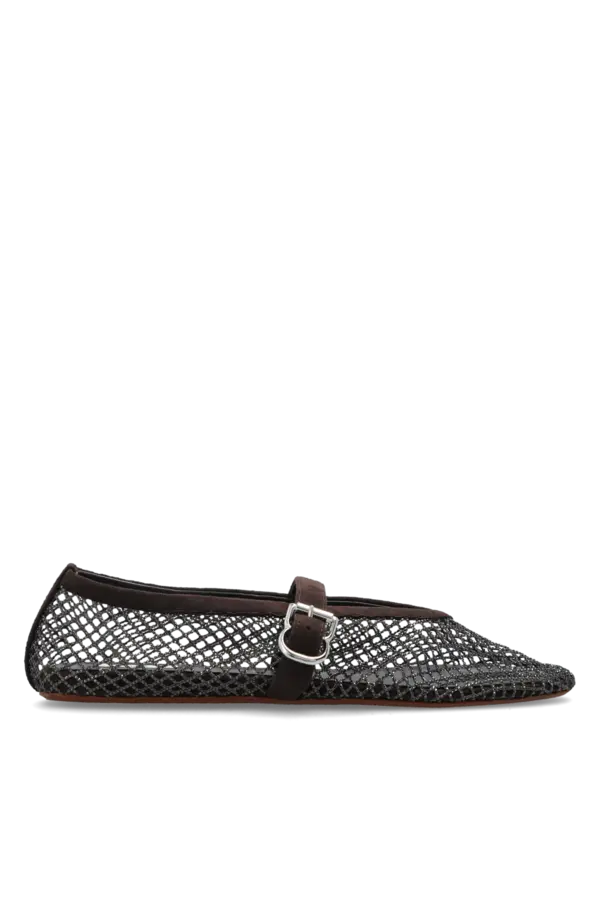 Alaïa Ballet Flats With Shimmering Crystals