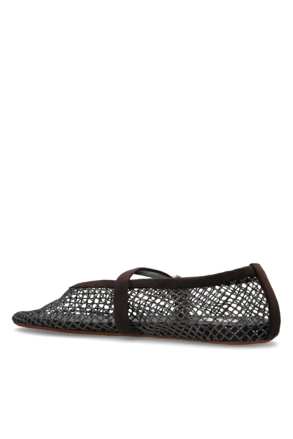 Alaïa Ballet Flats With Shimmering Crystals
