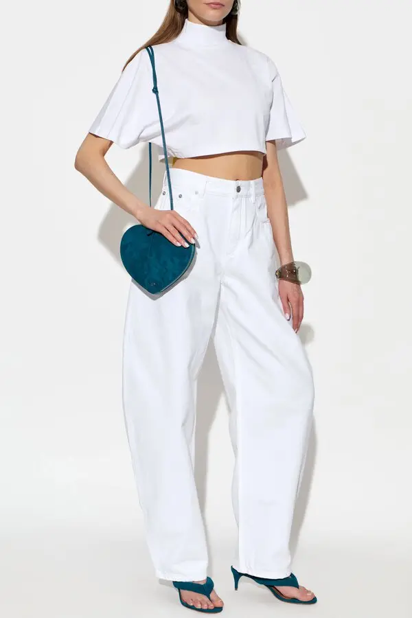 Alaïa Suede Heeled Mules