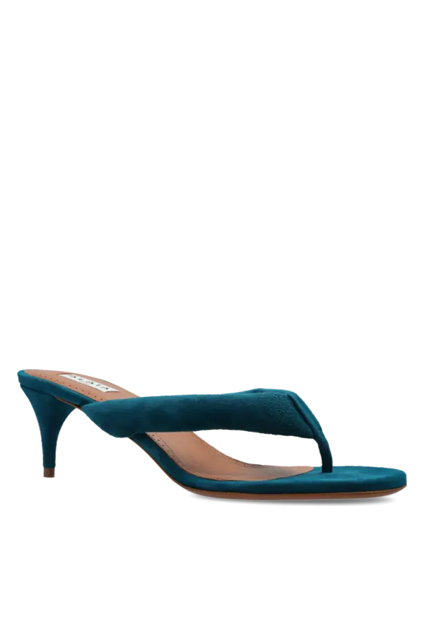 Alaïa Suede Heeled Mules