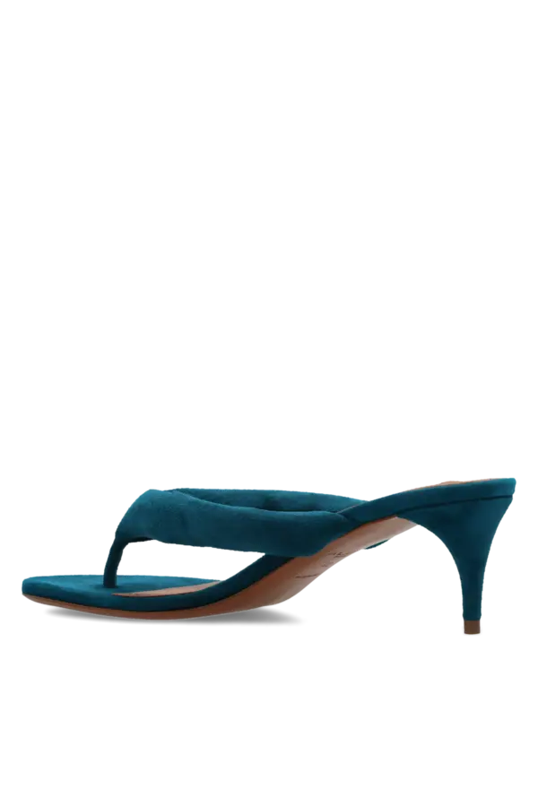 Alaïa Suede Heeled Mules