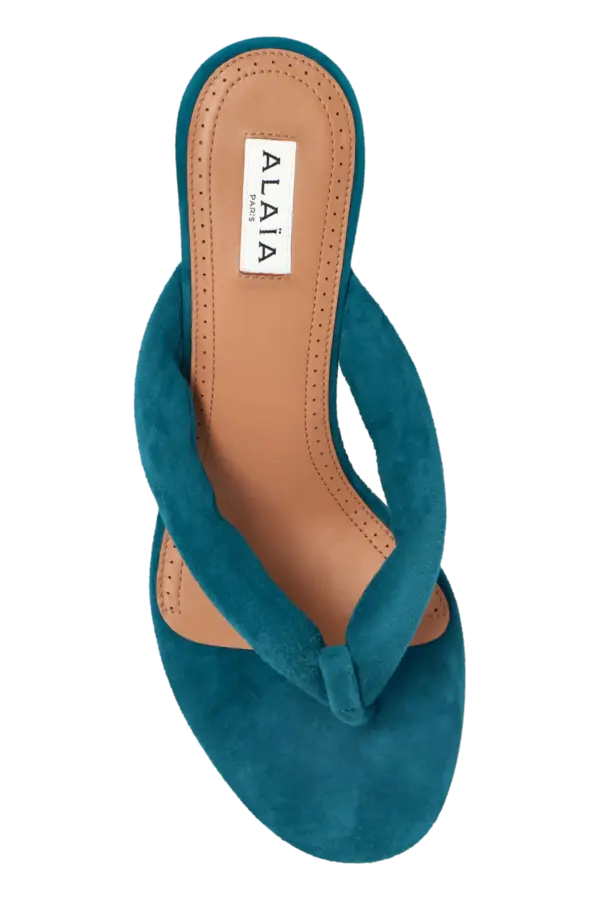 Alaïa Suede Heeled Mules