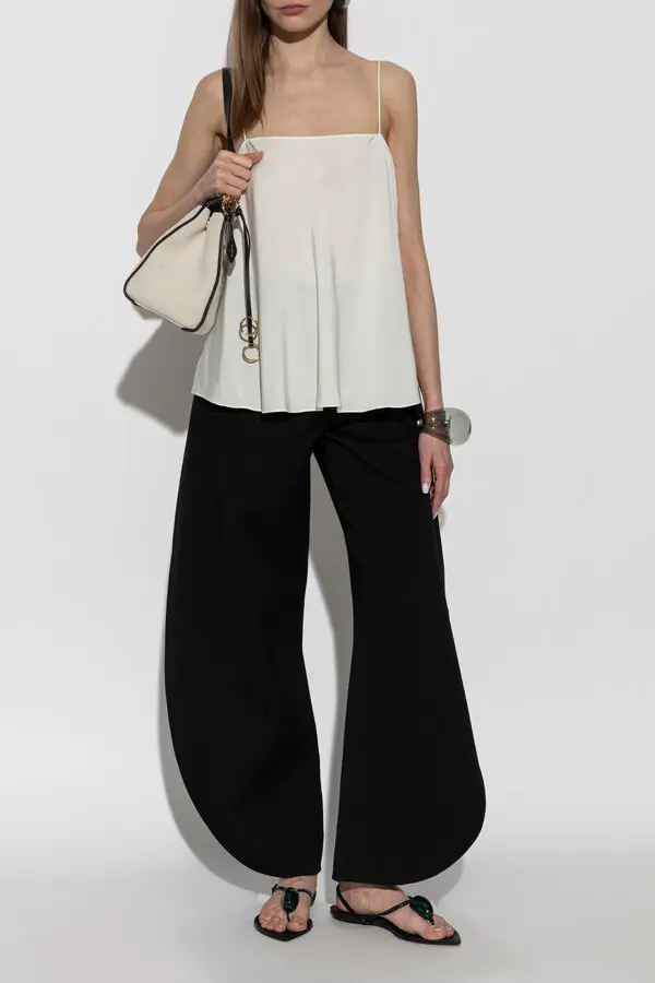 Alaïa Leather Sandals With An Appliqu