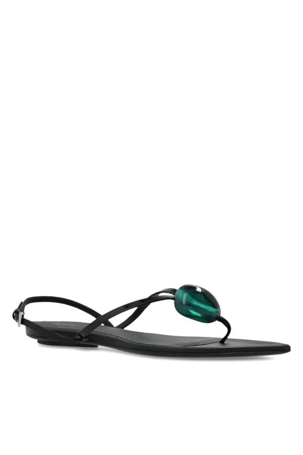 Alaïa Leather Sandals With An Appliqu
