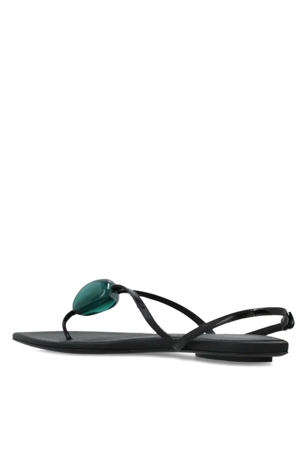 Alaïa Leather Sandals With An Appliqu