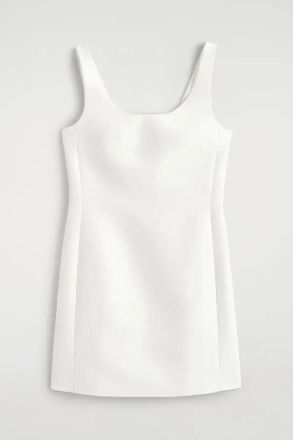 Cos Sculpted Textured Mini Dress