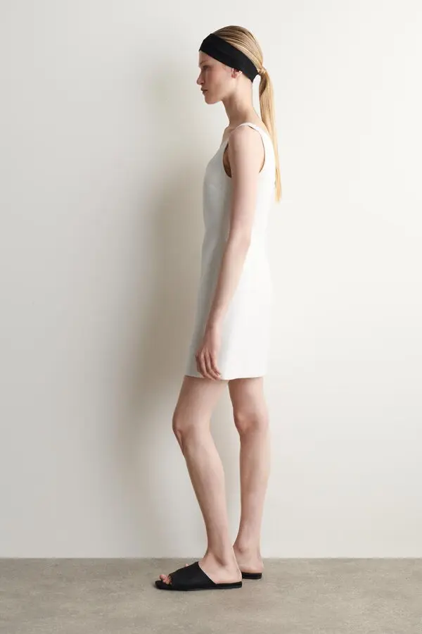 Cos Sculpted Textured Mini Dress