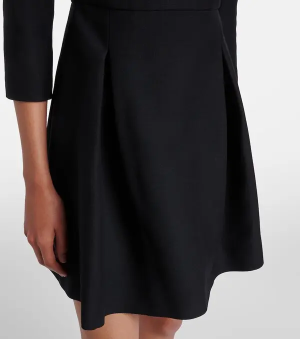 Valentino Garavani Crepe Couture Embellished Minidress