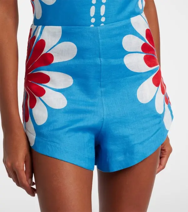 CALA DE LA CRUZ Bahamas Linen Shorts