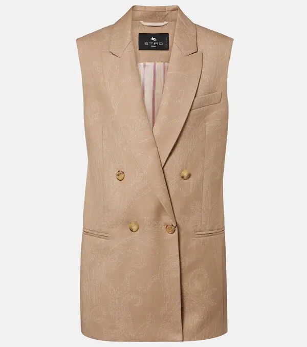 Etro Wool Jacquard Vest