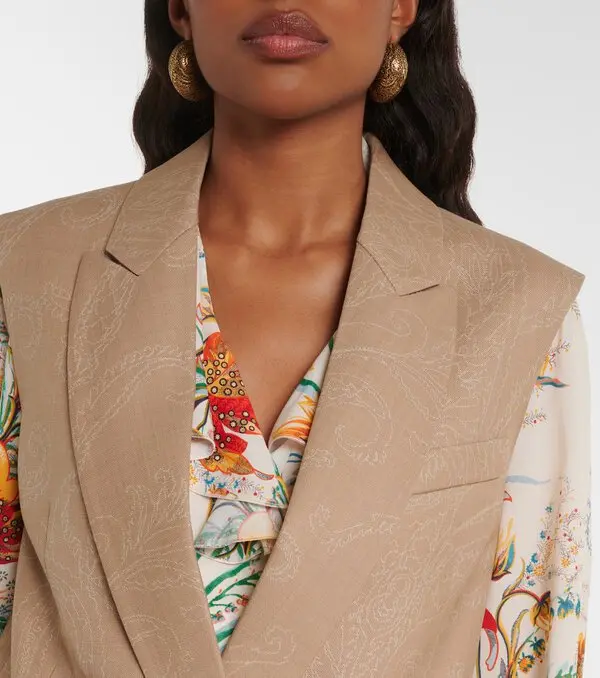 Etro Wool Jacquard Vest