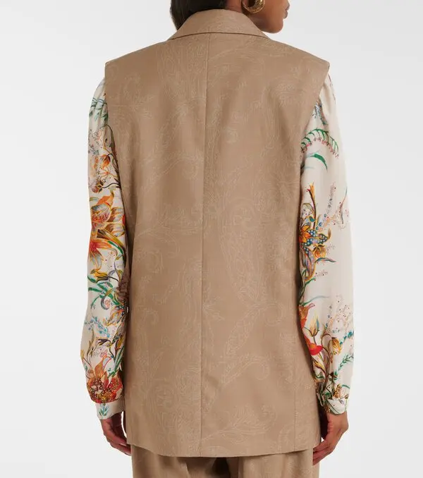 Etro Wool Jacquard Vest