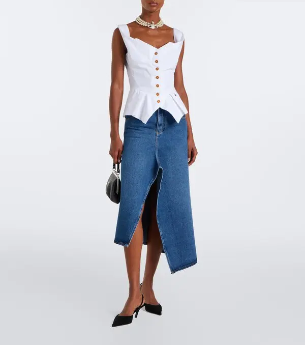 VIVIENNE WESTWOOD Cotton Top - White