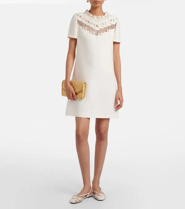 Valentino Garavani Cœur Royal Leather Slingback Flats