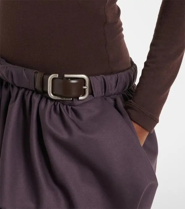 Attico Belted Polo Dress Dark