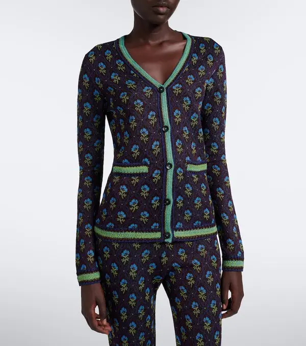 Etro Floral Jacquard Cardigan