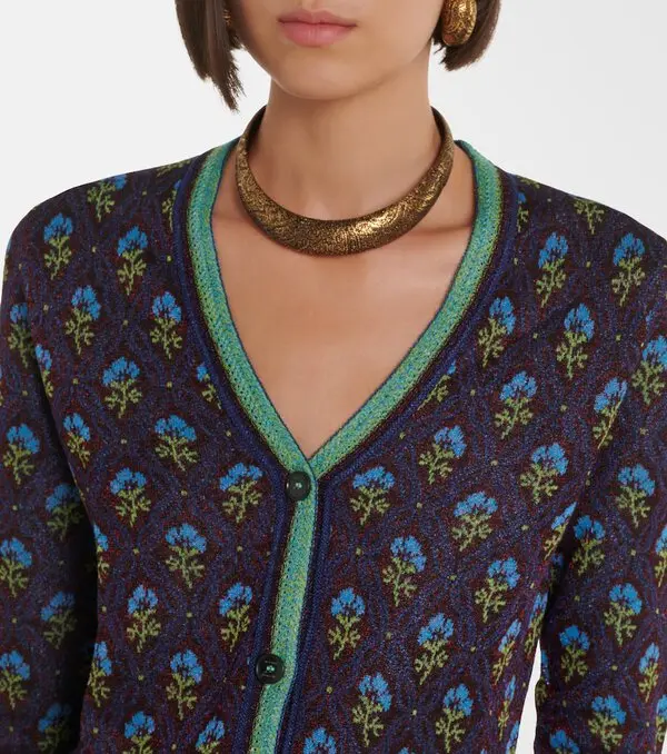 Etro Floral Jacquard Cardigan