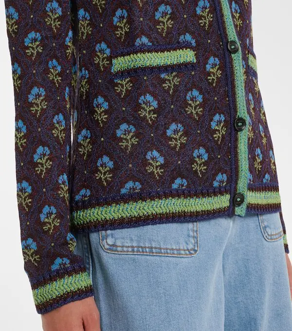 Etro Floral Jacquard Cardigan