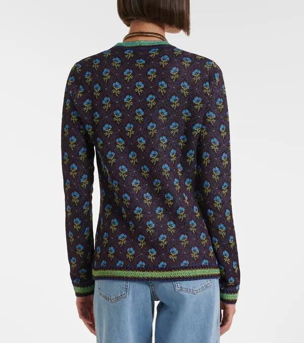 Etro Floral Jacquard Cardigan