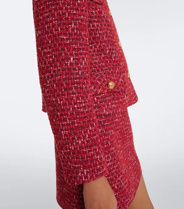 Valentino Garavani Glossy Tweed Jacket - Red
