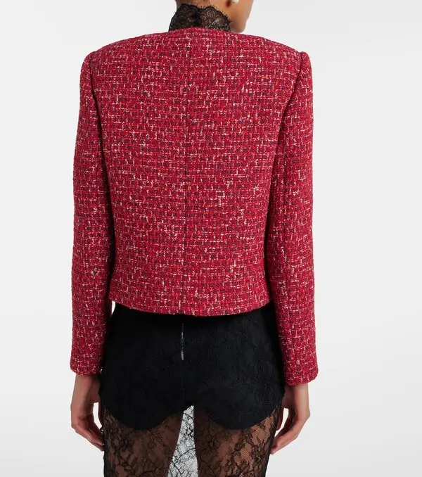 Valentino Garavani Glossy Tweed Jacket - Red