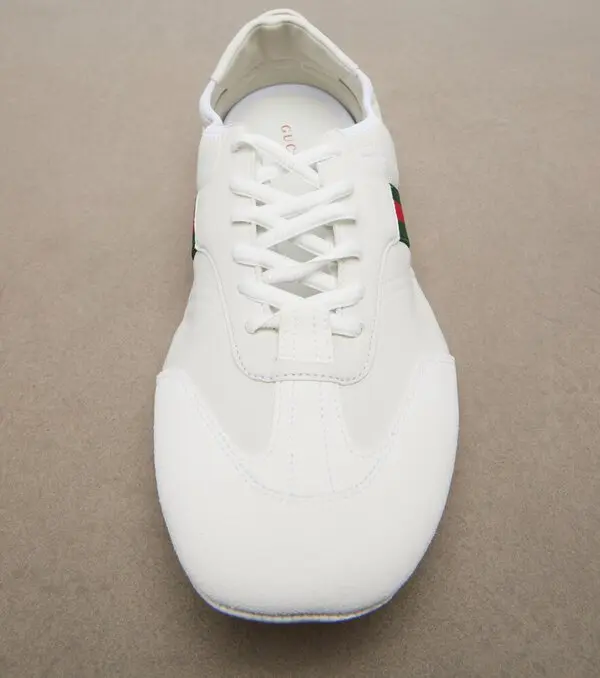 Gucci Suede And Leather Lace-up Sneakers