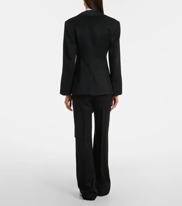 Attico Virgin Wool Wide-leg Pants