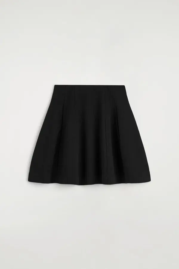 Cos Sculpted Paneled Jersey Mini Skirt