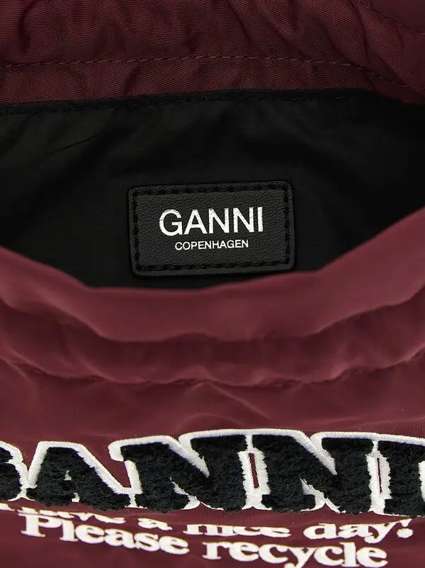 GANNI Embroidered Logo Pouch - Multicolor