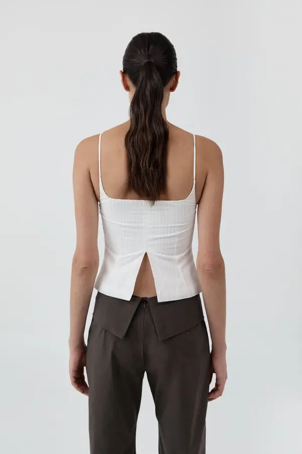 ST. AGNI Pinstripe Cami