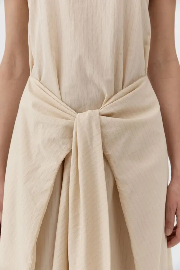 ST. AGNI Pinstripe Relaxed Cocoon Dress