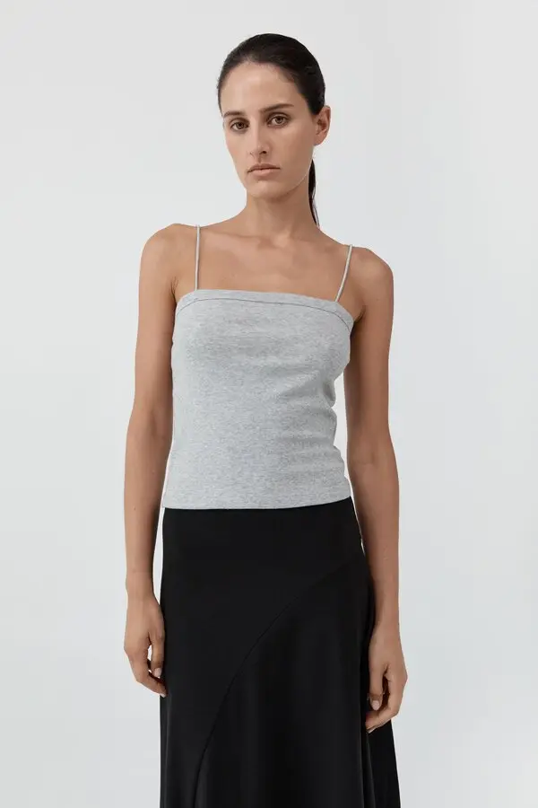 ST. AGNI Organic Cotton Square Neck Cami