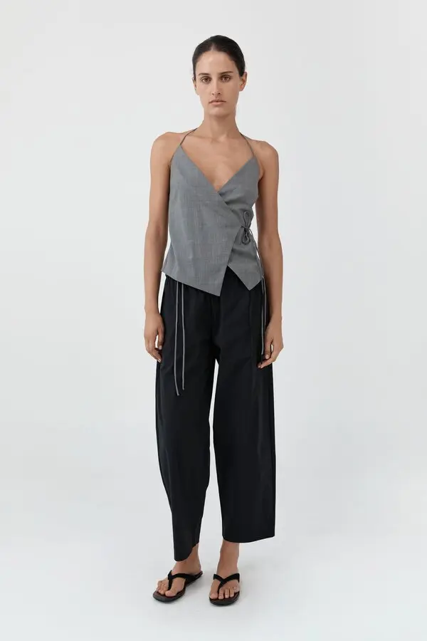 ST. AGNI Fine Rouleau Crop Pants