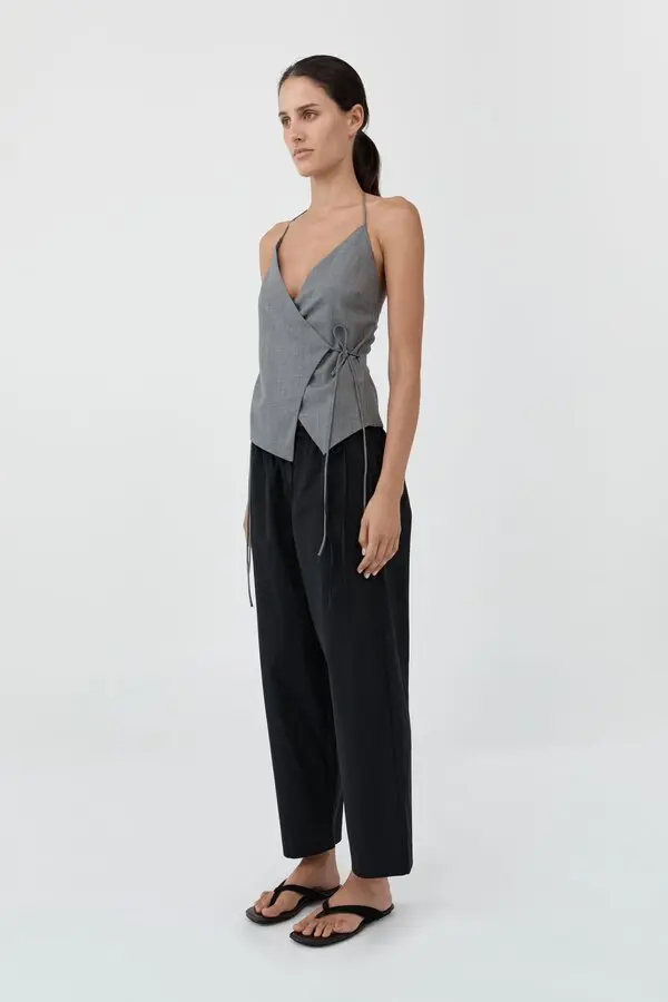 ST. AGNI Fine Rouleau Crop Pants