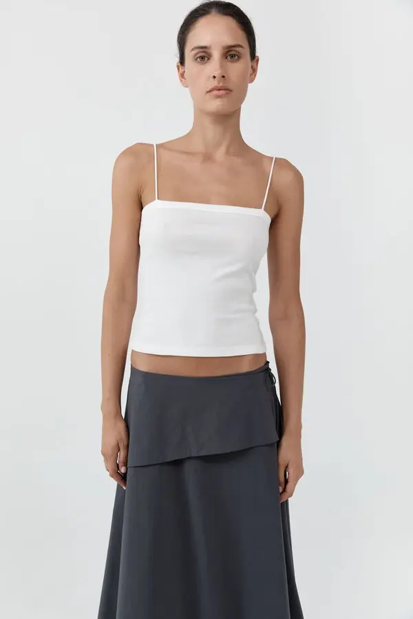 ST. AGNI Organic Cotton Square Neck Cami