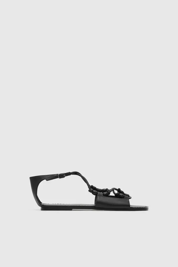 ST. AGNI Beaded Detail Sandal
