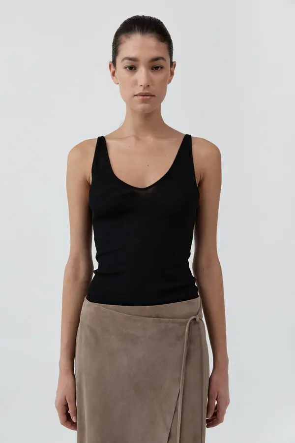 ST. AGNI Baby Wool Scoop Cami