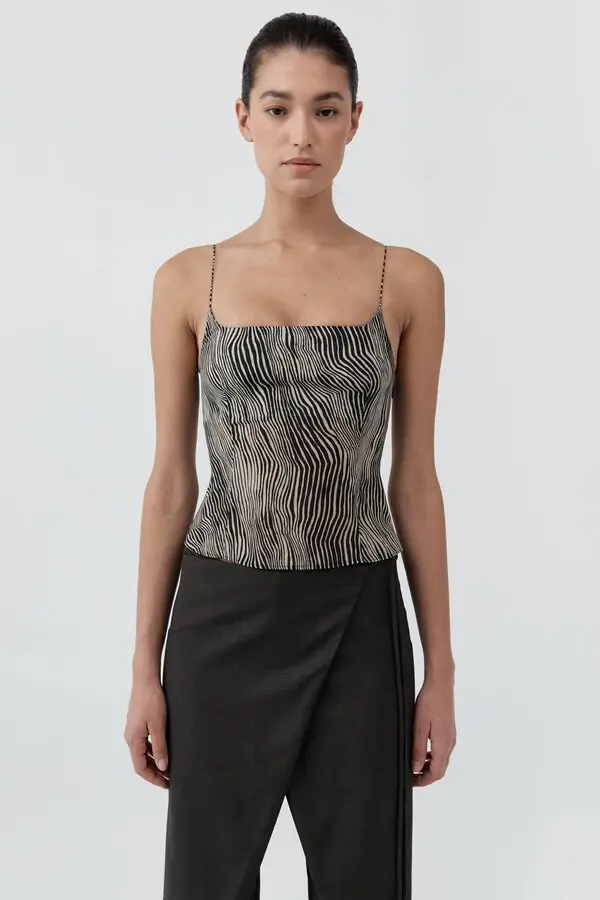 ST. AGNI Savannah Silk Cami