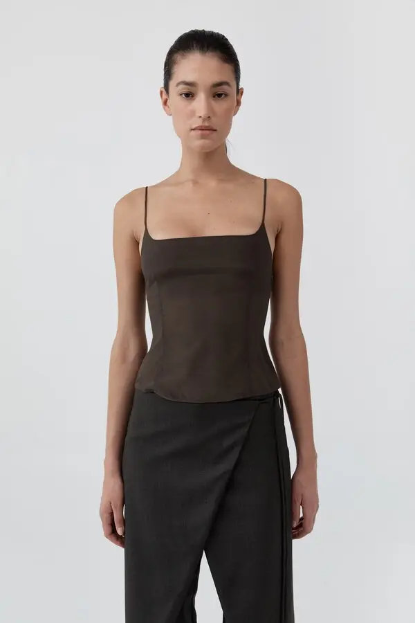 ST. AGNI Stretch Silk Cami