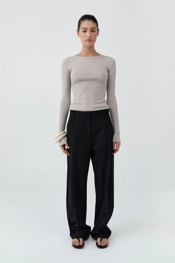 ST. AGNI Baby Wool Long Sleeve Top