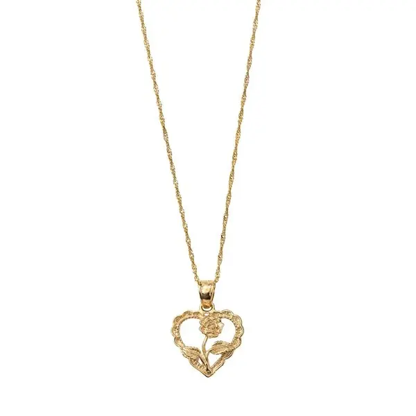 ÖUGIE The Rosette Heart Necklace