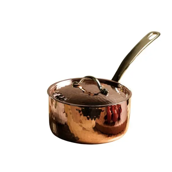 ANATOLIACRAFT Handmade Copper Saucepan With Lid