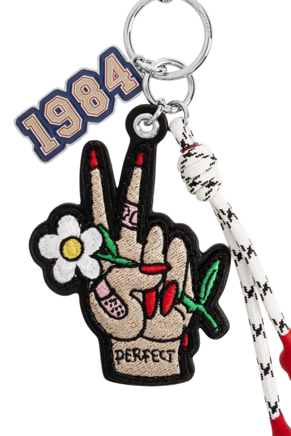 Marc Jacobs Peace Hand Charm Keychain